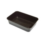500 ml Black Rectangular Plastic Container - JSK Packaging